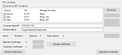 Exploring OPC UA - Configuring Cogent DataHub OPC UA Client & Server