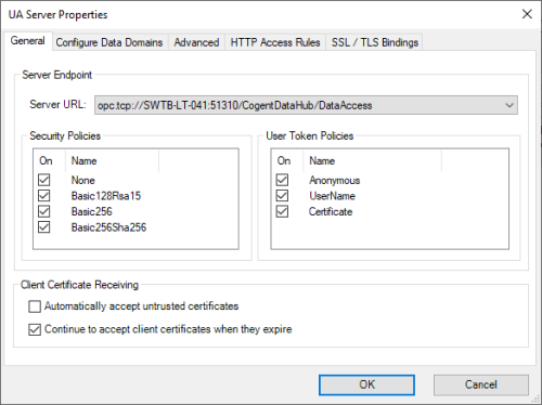 Exploring OPC UA - Configuring Cogent DataHub OPC UA Client & Server