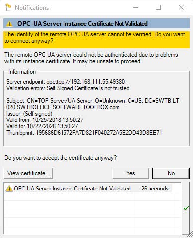 Exploring OPC UA - Configuring OPC Data Client for OPC UA Servers