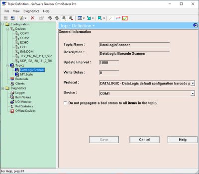 AVEVA System Platform to OmniServer via OPC UA for Non-PLC Devices